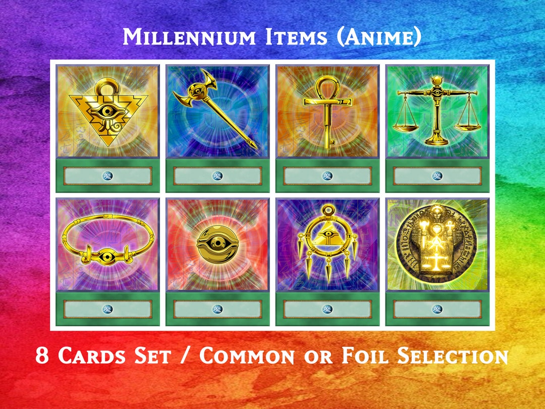 Orica Millennium Items Anime Art 8 Cards Set Common / Foil - Etsy