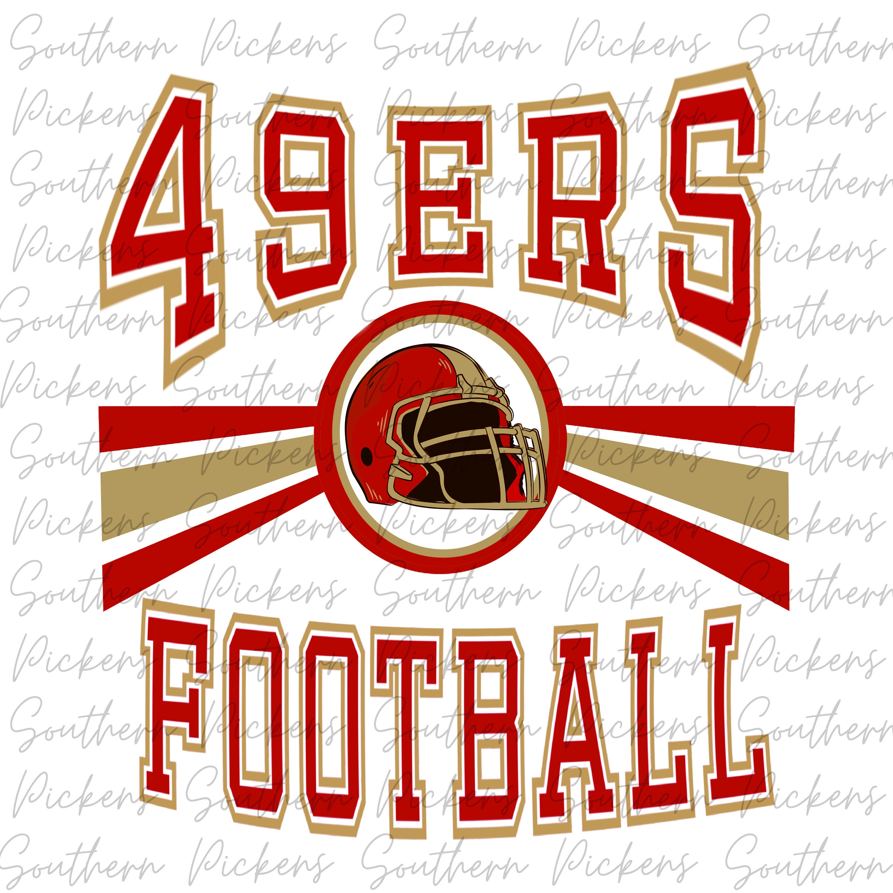 49ers Football PNG DTF Sublimation, Vintage and Full Color - Etsy