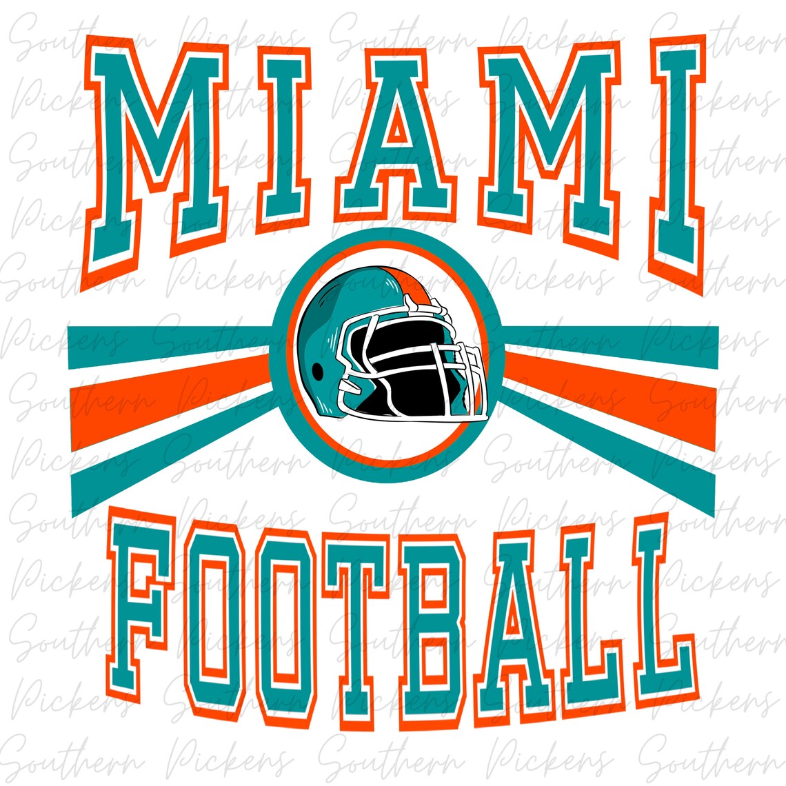 Miami Football PNG Sublimation Commercial Use - Etsy