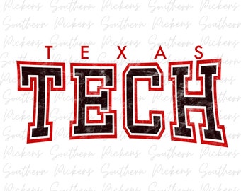 Texas Tech PNG PDF - Etsy