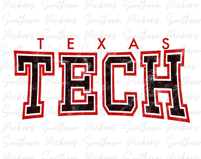 Texas Tech PNG PDF - Etsy