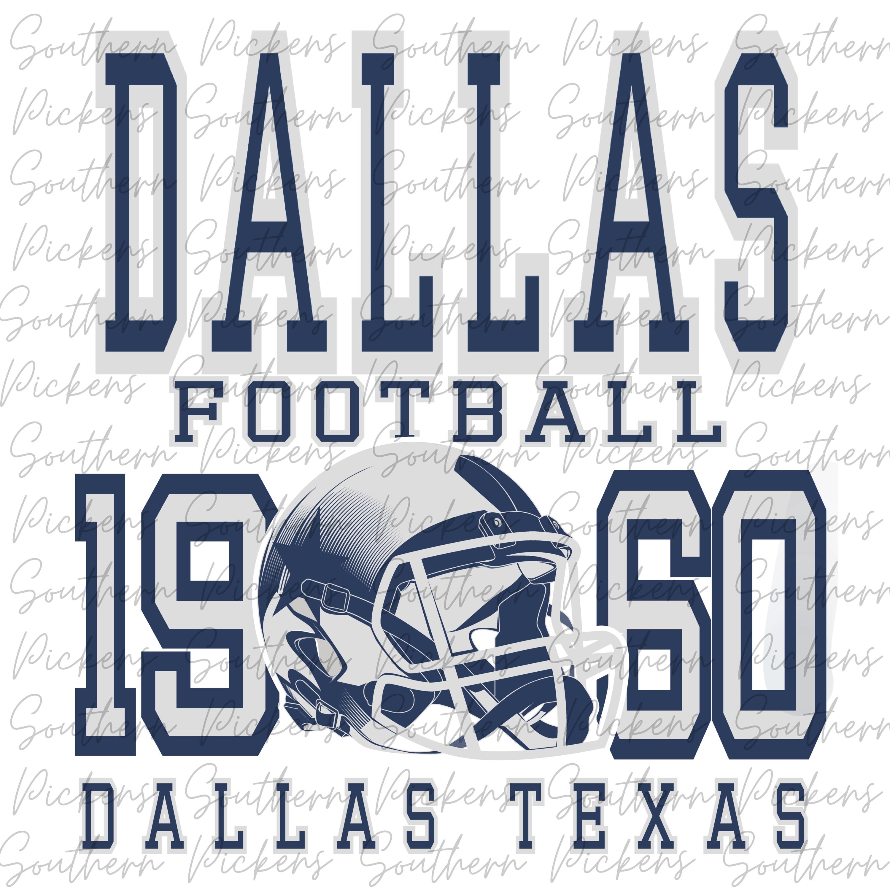 Dallas Football PNG | DTF | Sublimation | Distressed & Full Color ...