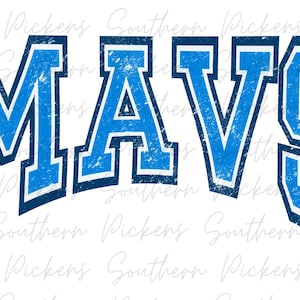MAVS- DTF- PNG -sublimation- Distressed and Full Color Included - Etsy
