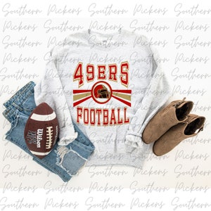 49ers Football PNG DTF Sublimation, Vintage and Full Color - Etsy
