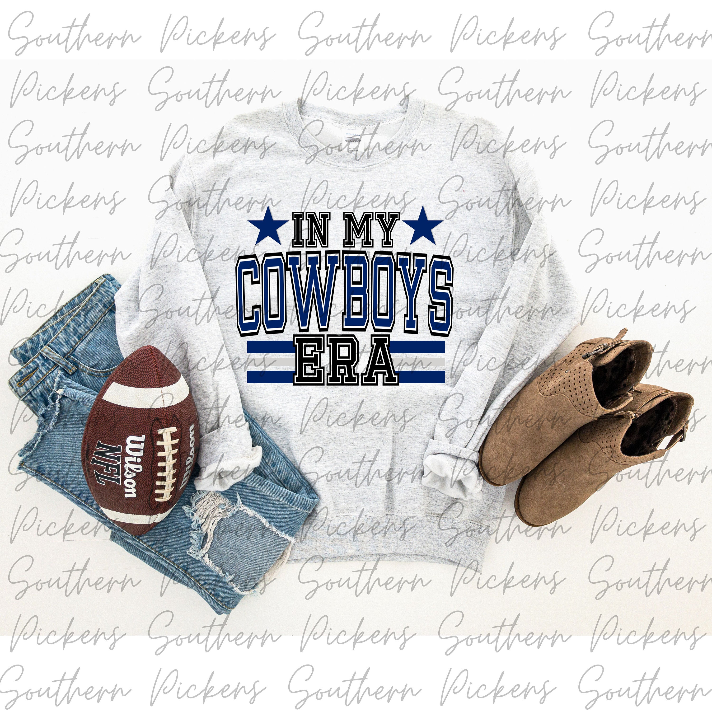 In My Cowboys Era Sublimation PNG SVG DTF Full Color and Distressed Available - Etsy