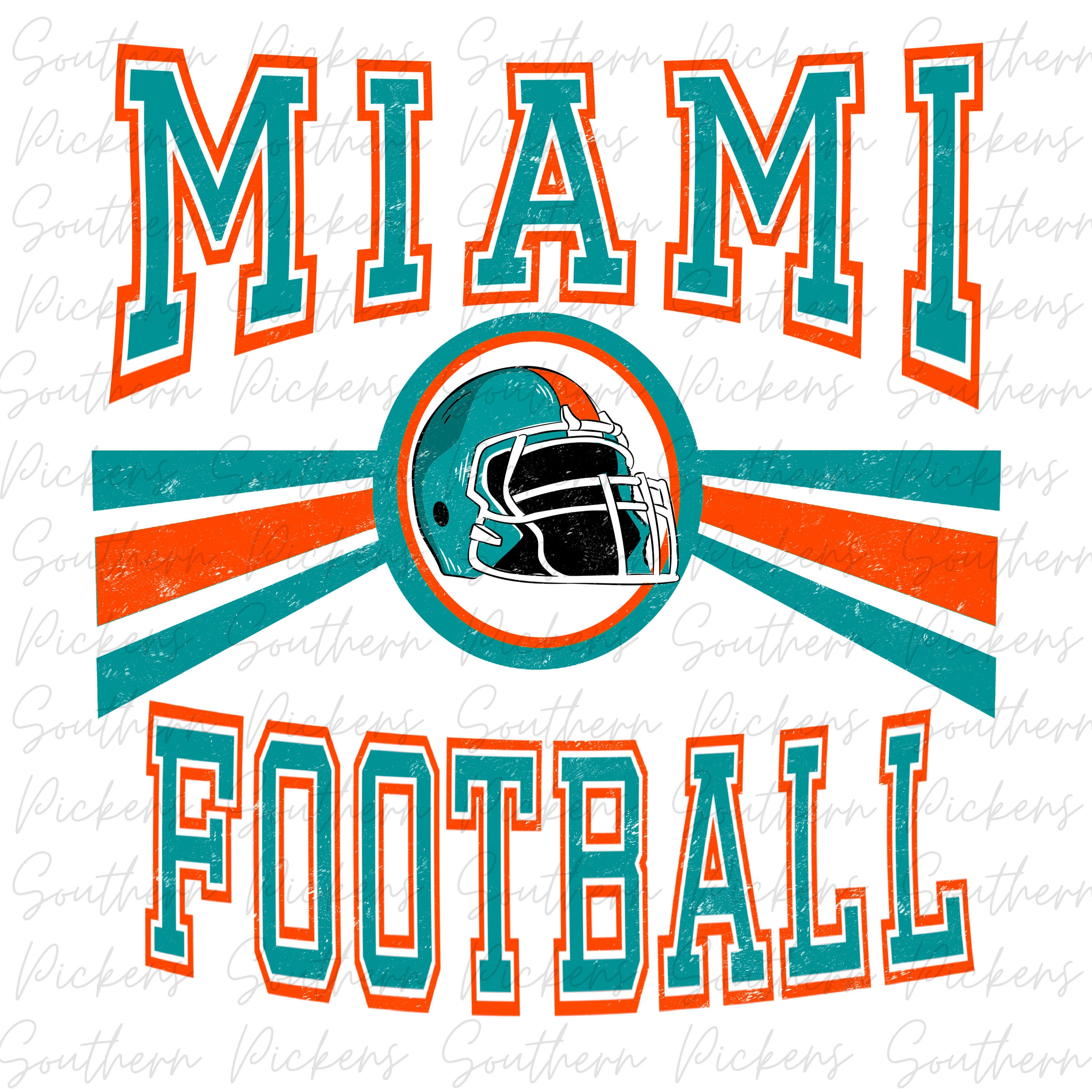 Miami Football PNG Sublimation Commercial Use - Etsy