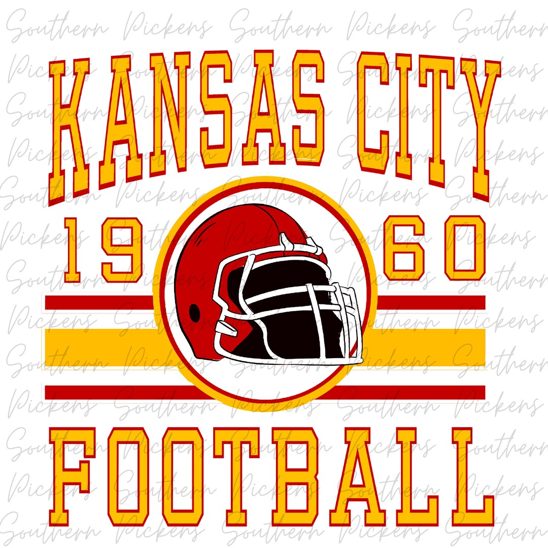 KANSAS CITY FOOTBALL Png Dtf Sublimation - Etsy