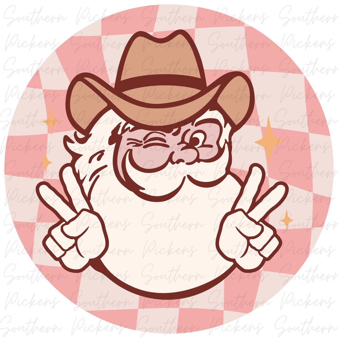 Peace Sign Santa PNG SVG Transfer Sublimation - Etsy