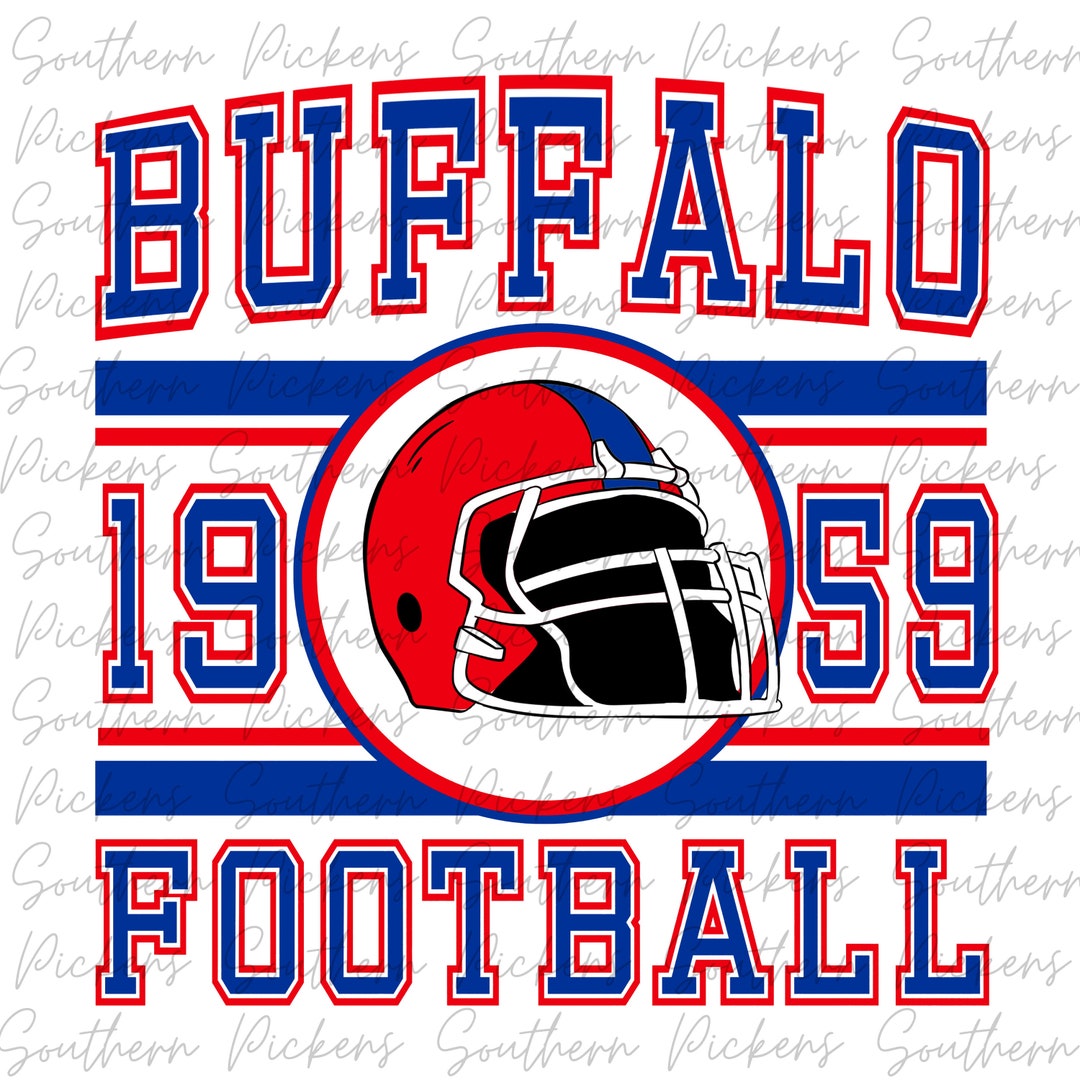 Buffalo Football PNG | DTF | Sublimation | Full Color and Distressed - Etsy