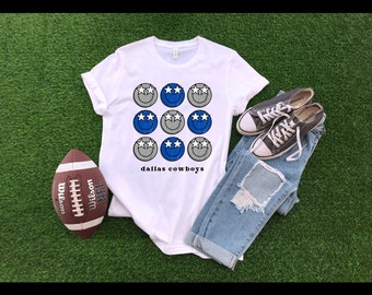 Dallas Cowboys Smiley Face - Etsy