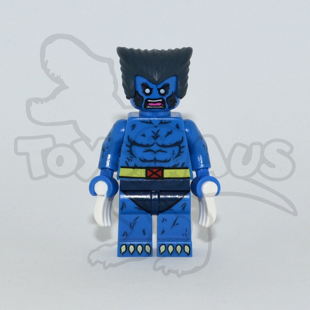 BEAST Custom Pad Printed Lego Minifigure MARVEL COMICS X-men Apocalypse ...
