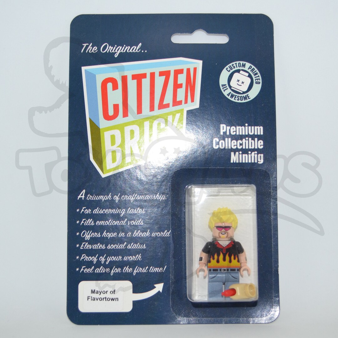 CITIZEN BRICK Mayor of Flavortown Custom Pad Printed Minifigure Guy ...