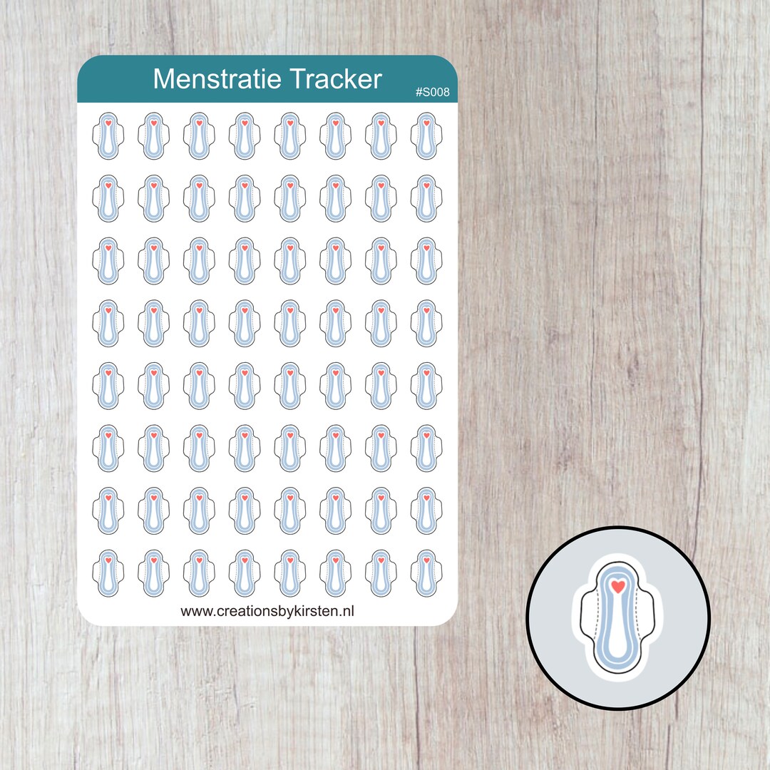 Planner Stickers Menstrual Tracker - Etsy
