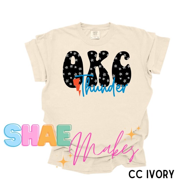 OKC Thunder Basketball PNG: Orange & Blue Digital Design - Etsy
