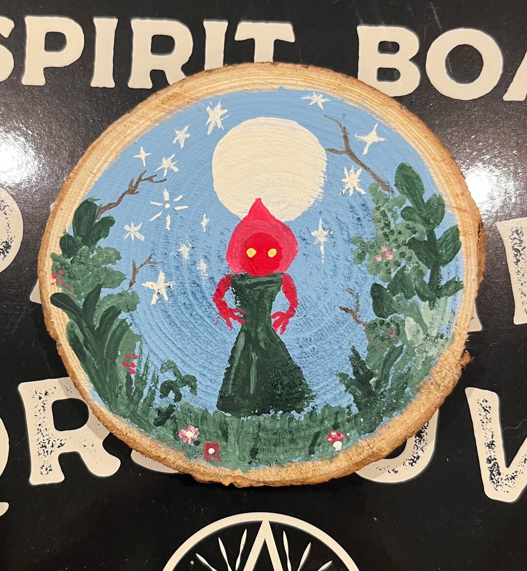 Flatwoods Monster Acrylic Painting Wood Cryptids West Virginia - Etsy