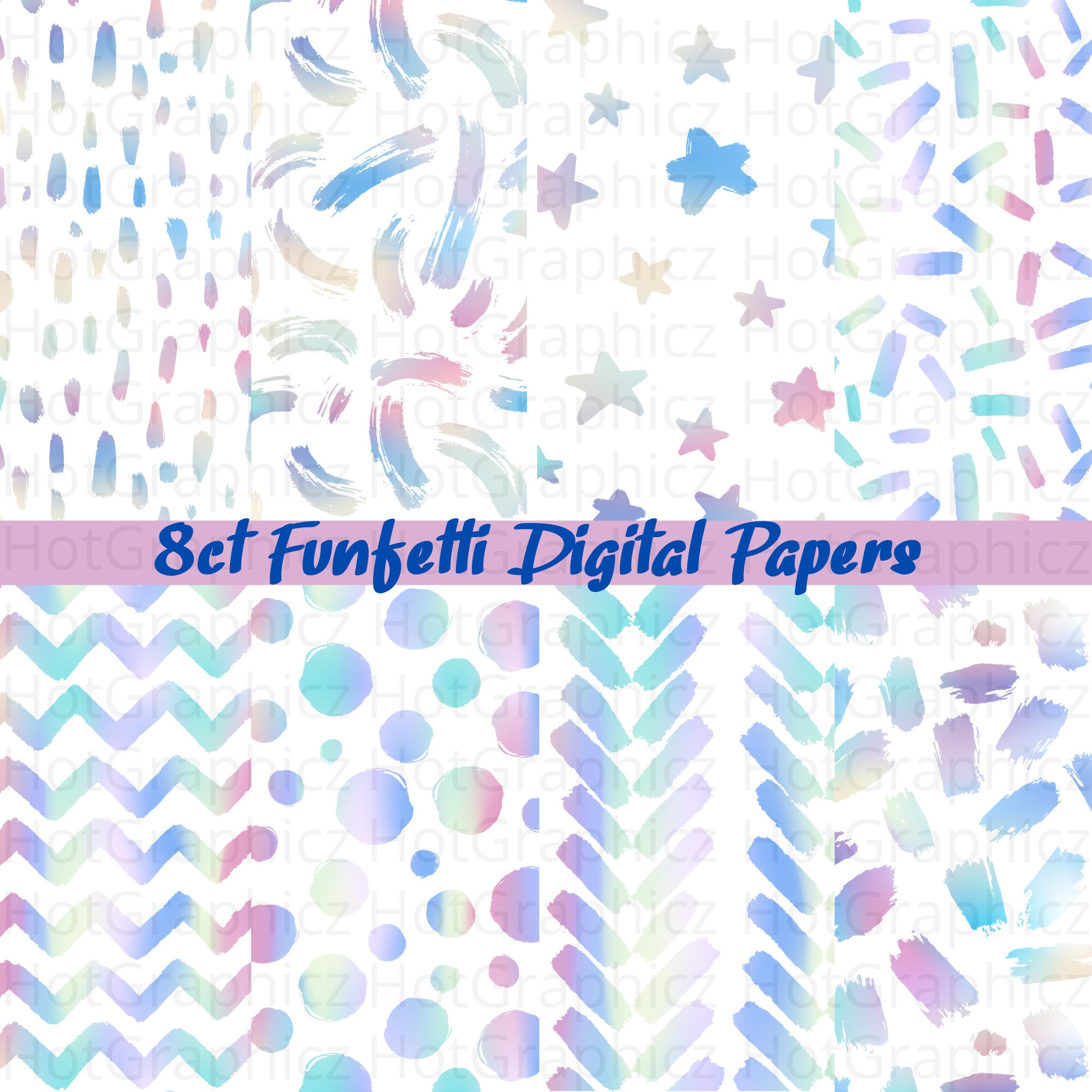 Funfetti | Colors | Rainbow | Beauty | Cricut Stencils - Etsy