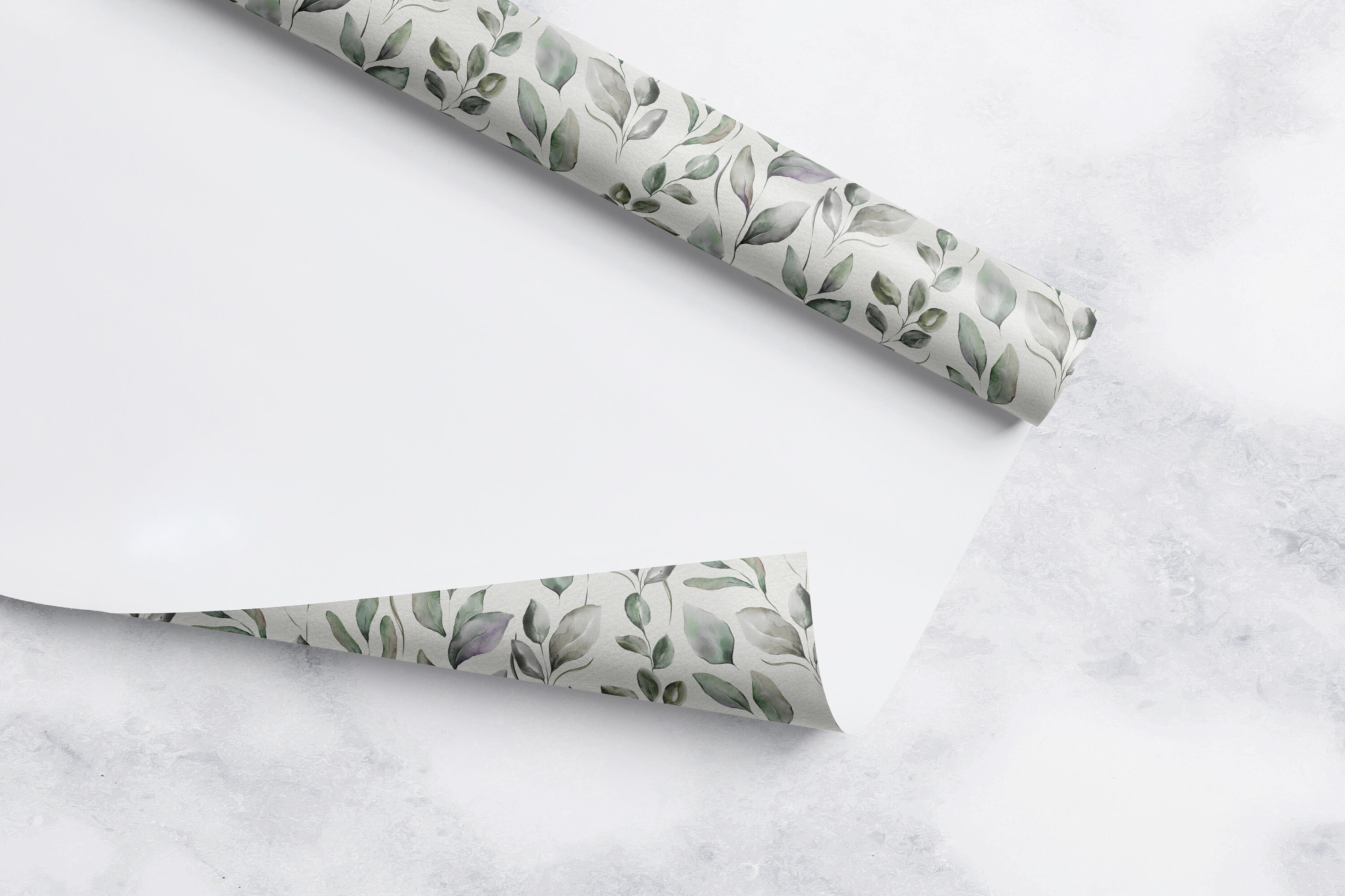 Eucalyptus Botanical Wrapping Paper/wedding Gift Wrap/watercolor ...