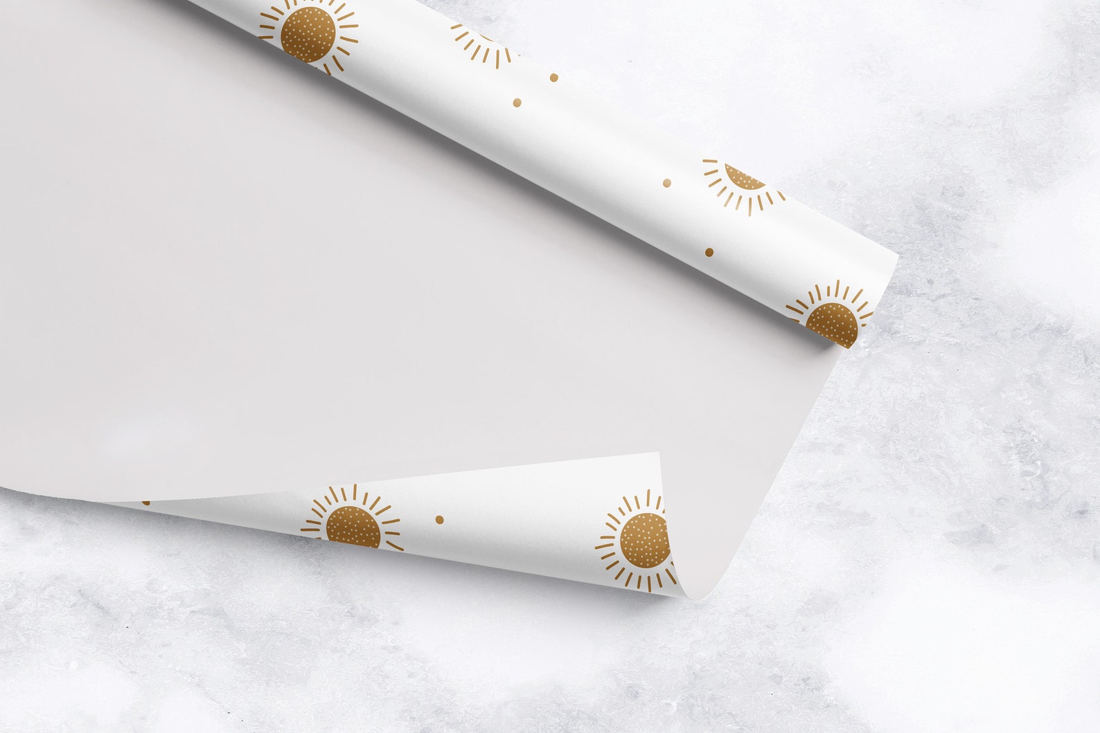 Boho Sun Wrapping Paper/baby Shower Gift/gold Sun Gift Wrap - Etsy