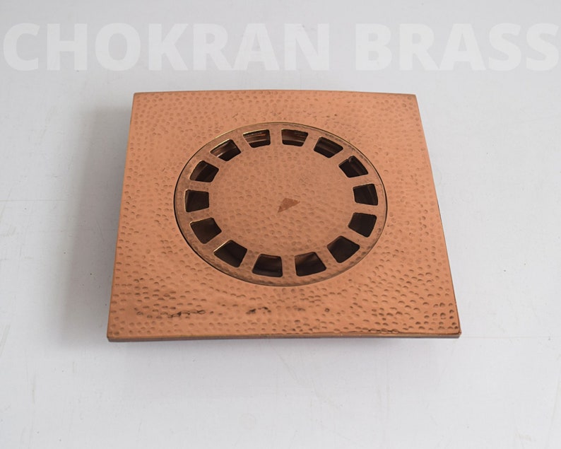 Copper Floor Drain Hammered Shower Drain Cover Unlacquered - Etsy