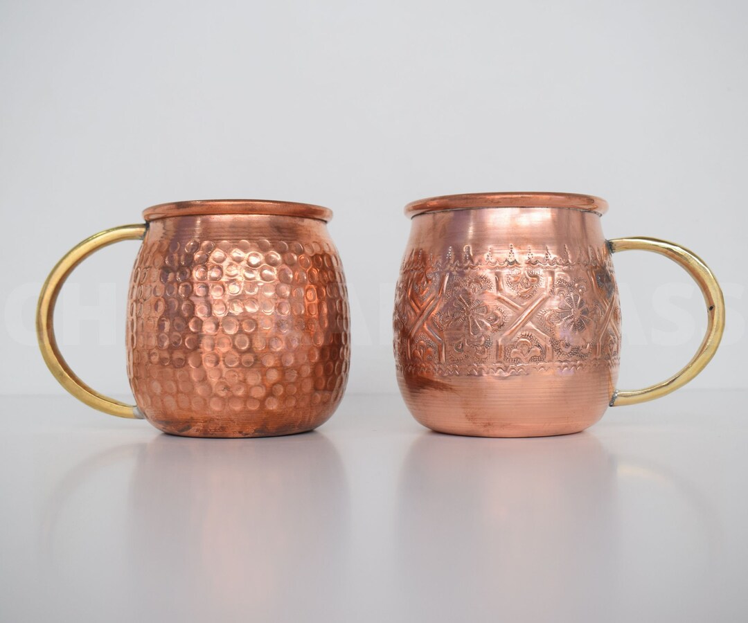 Moroccan Handmade Copper Water Mug , Mug Gift , Copper Cup Water With ...