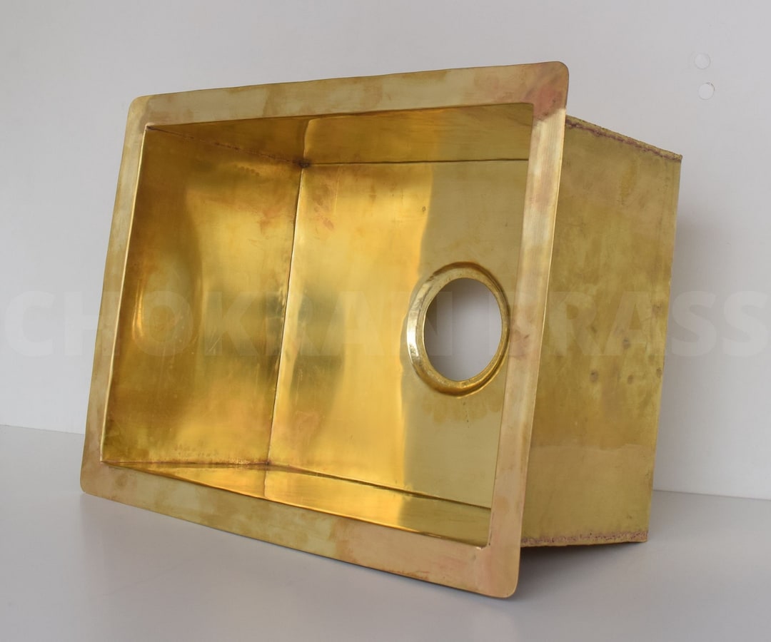 Solid Unlacquered Brass Undermount Sink , Kitchen Bar Sink , Island ...