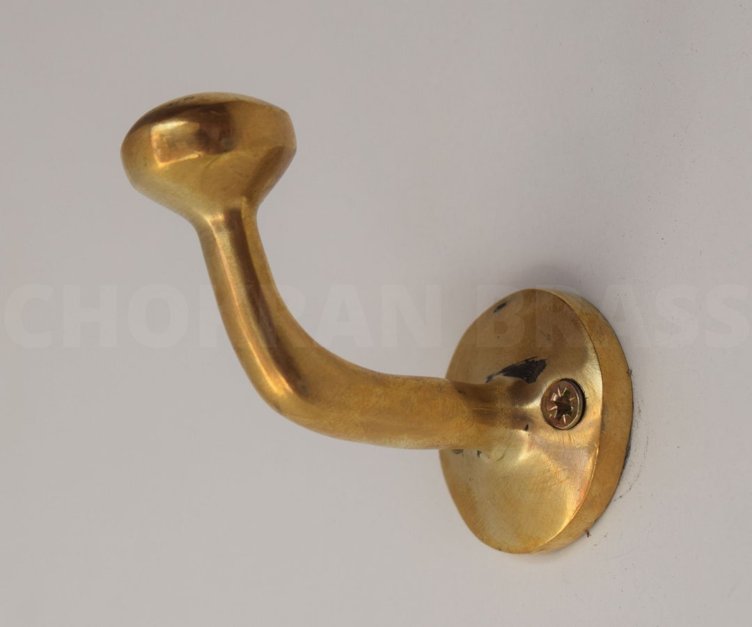 Solid Brass Wall Hooks, Vintage Style Bathroom Bath Towel Hooks, Retro ...