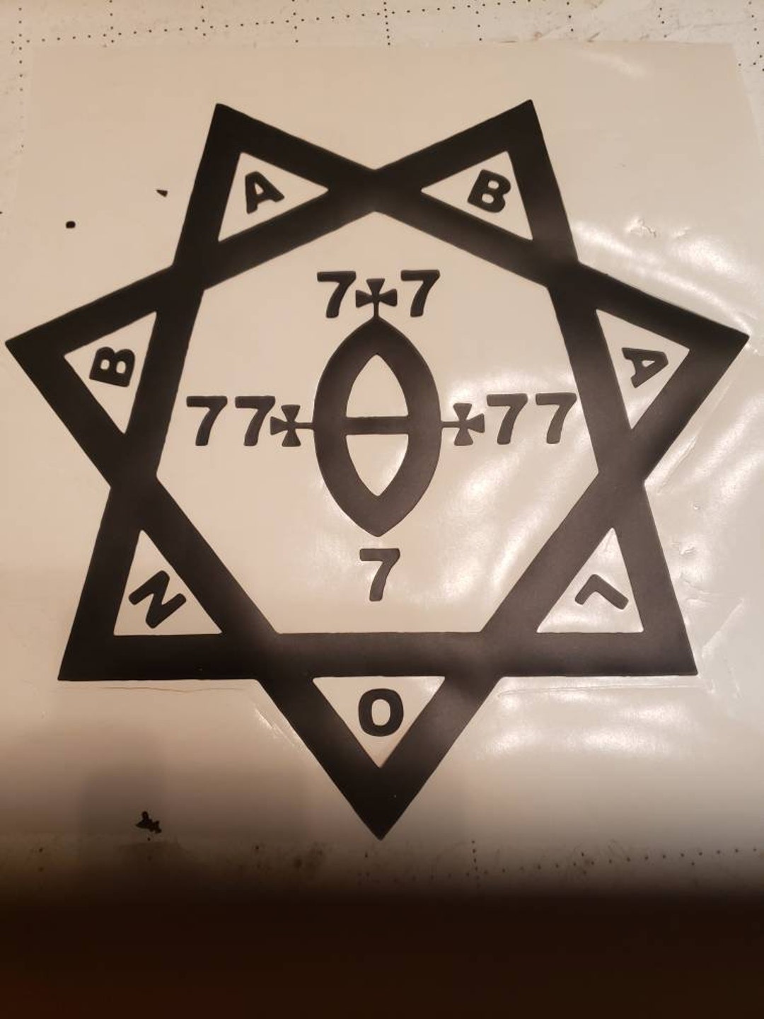 Thelemic Star of Babalon Large Decal - Etsy