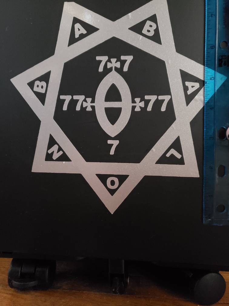 Thelemic Star of Babalon Large Decal - Etsy