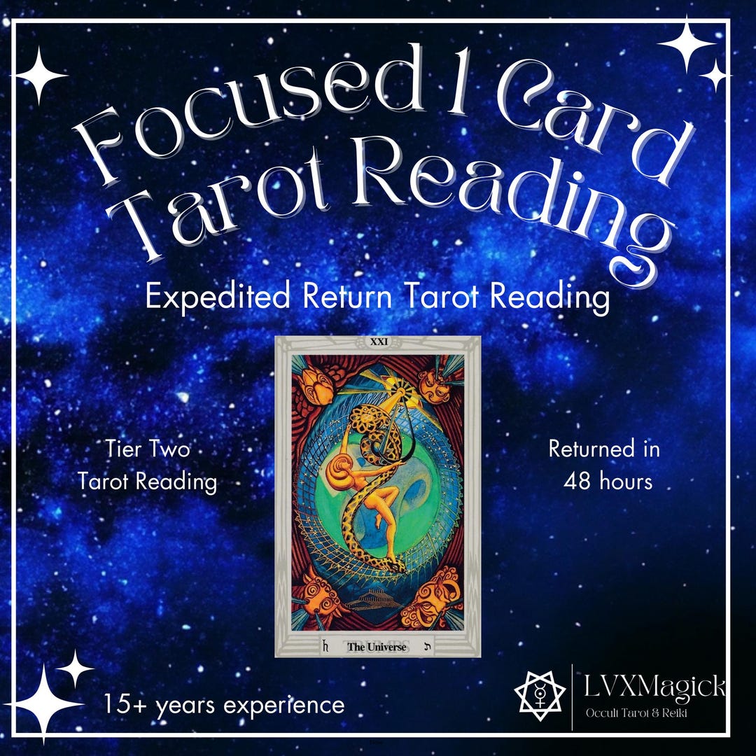 Focused One-card Tarot Reading | One-card • One-paragraph • Intentional ...