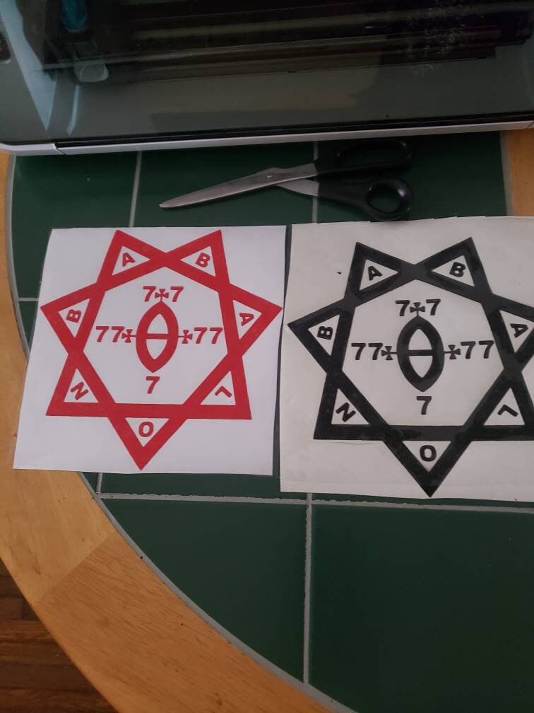 Thelemic Star of Babalon Large Decal - Etsy