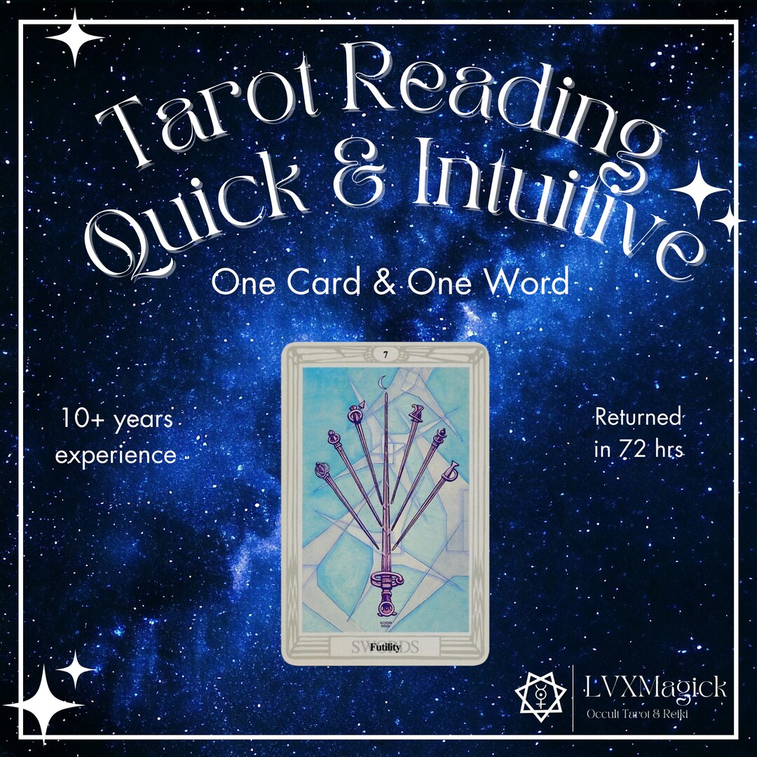 Tarot Reading Psychic Word 72 Hour Tarot Reading 1 Question 1 Card 1 ...