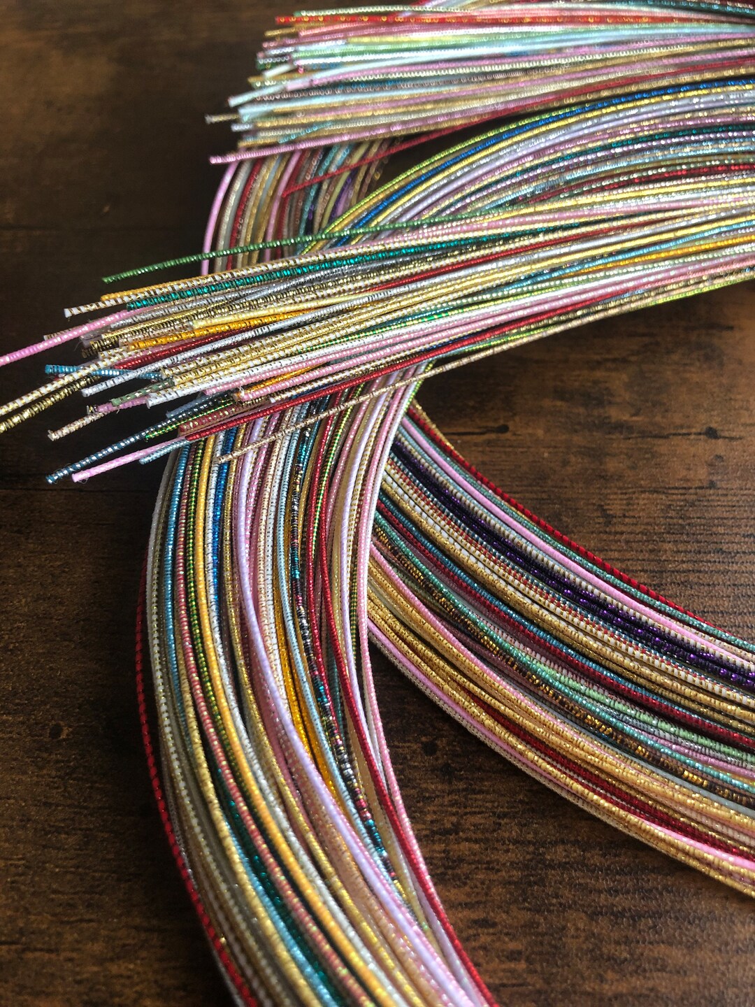 Mizuhiki Cords 200 Pcs random Color Decorative Paper Cords, Sparkle ...