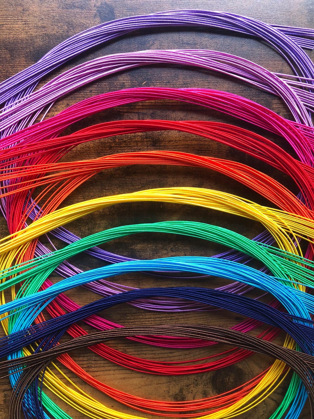 Mizuhiki Cords 100 Pcs 10 Colors, 10 Pieces Each Decorative Paper Cords ...
