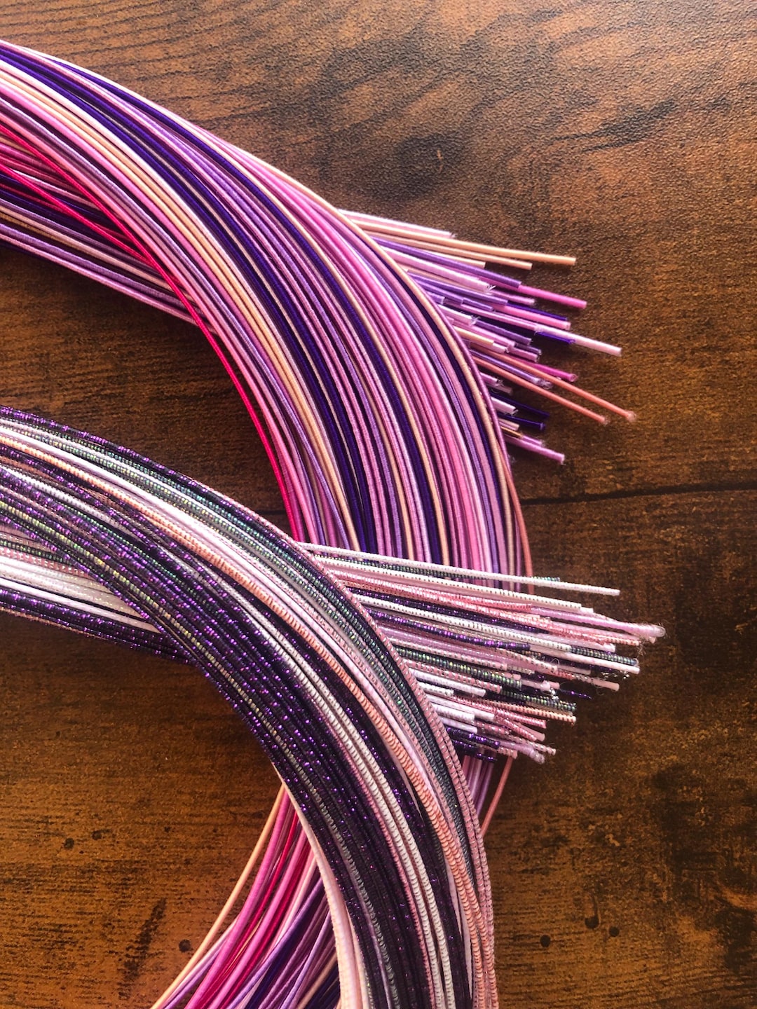 Mizuhiki Cords Purple Pink Random Color, Normal and Sparkle Mizuhiki ...