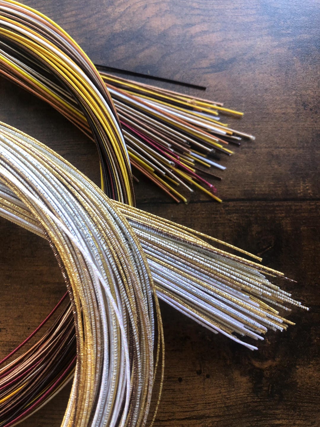 Mizuhiki Cords Brown Gold Random Color, Normal and Sparkle Mizuhiki ...