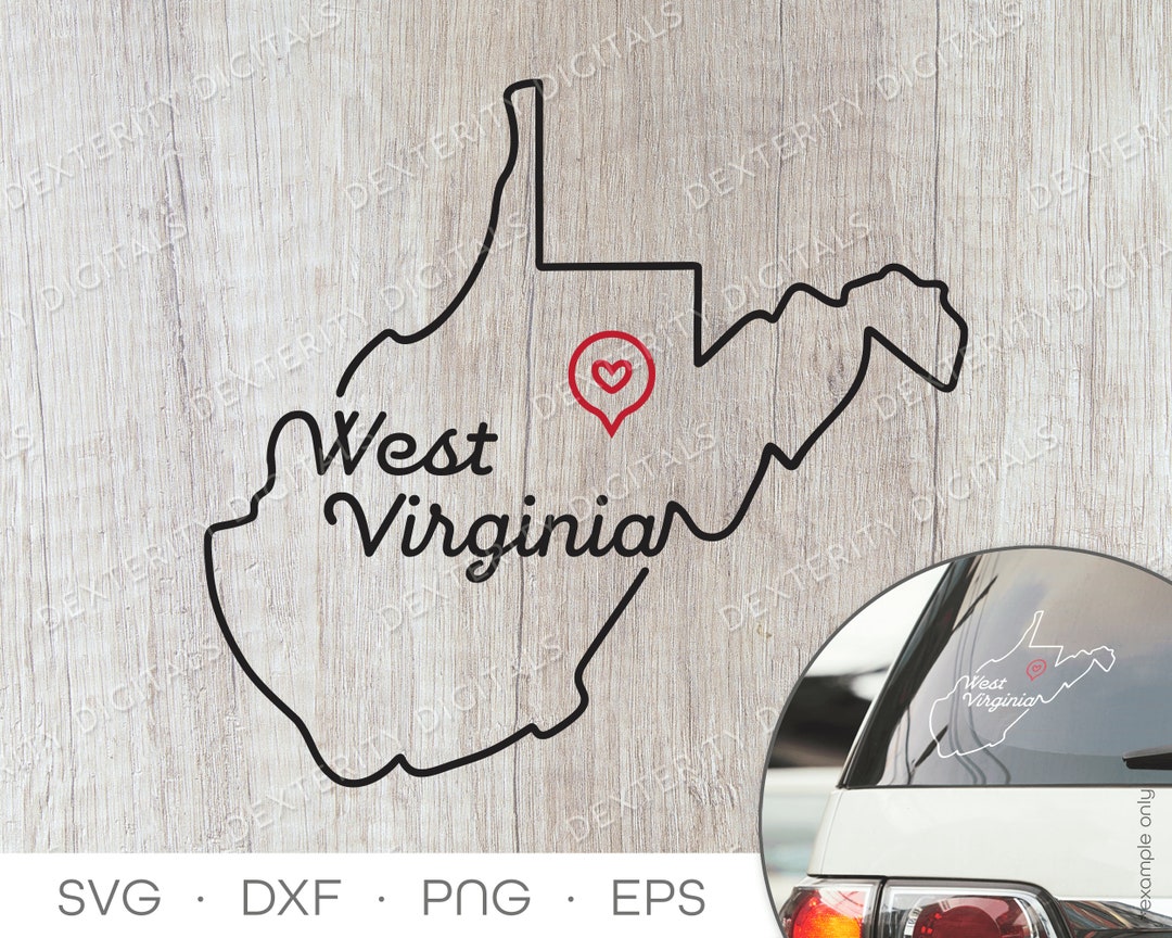 West Virginia SVG | USA State Design | SVG Cut File for Cricut ...