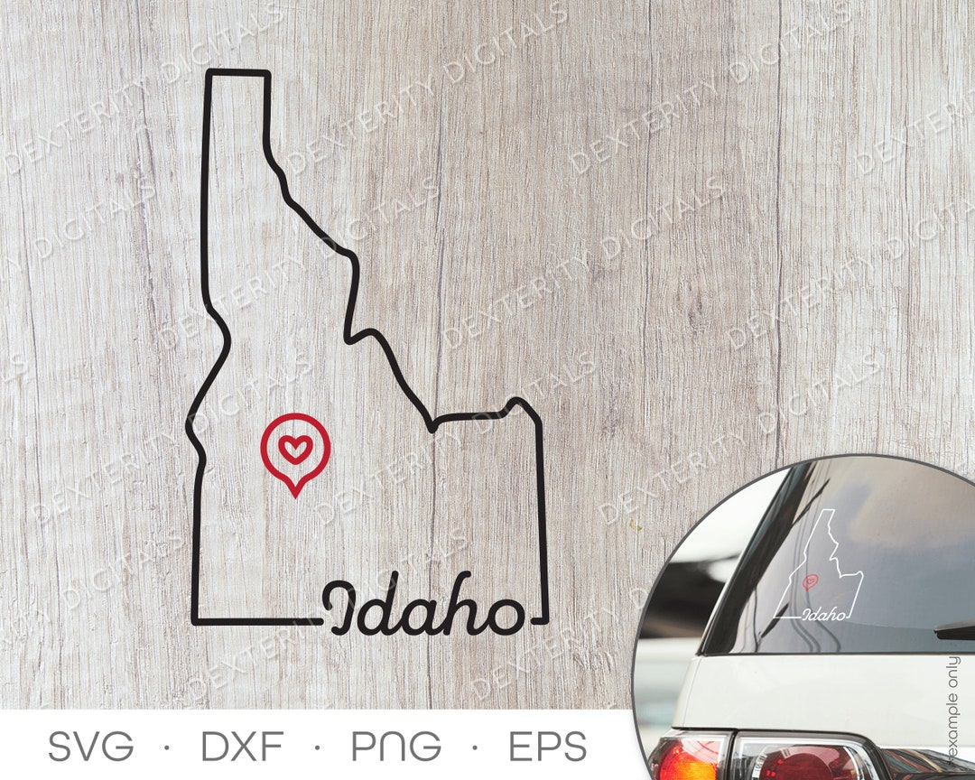 Idaho SVG | USA State Design | SVG Cut File for Cricut, Silhouette ...