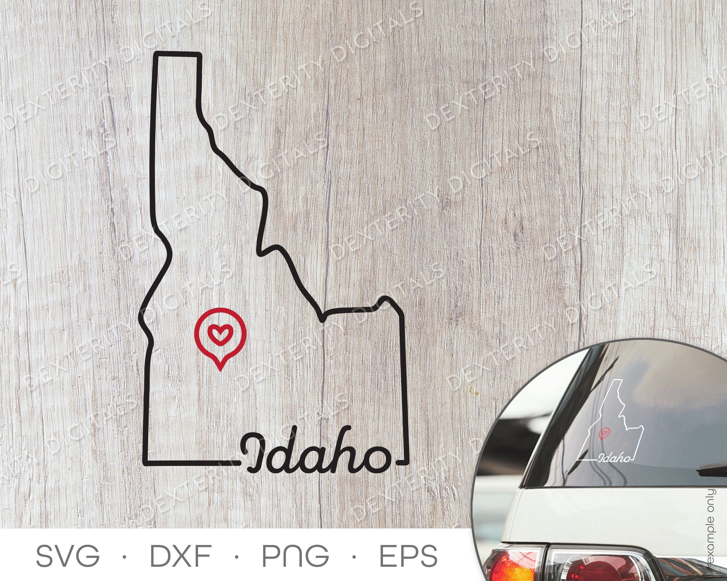 Idaho SVG | USA State Design | SVG Cut File for Cricut, Silhouette ...