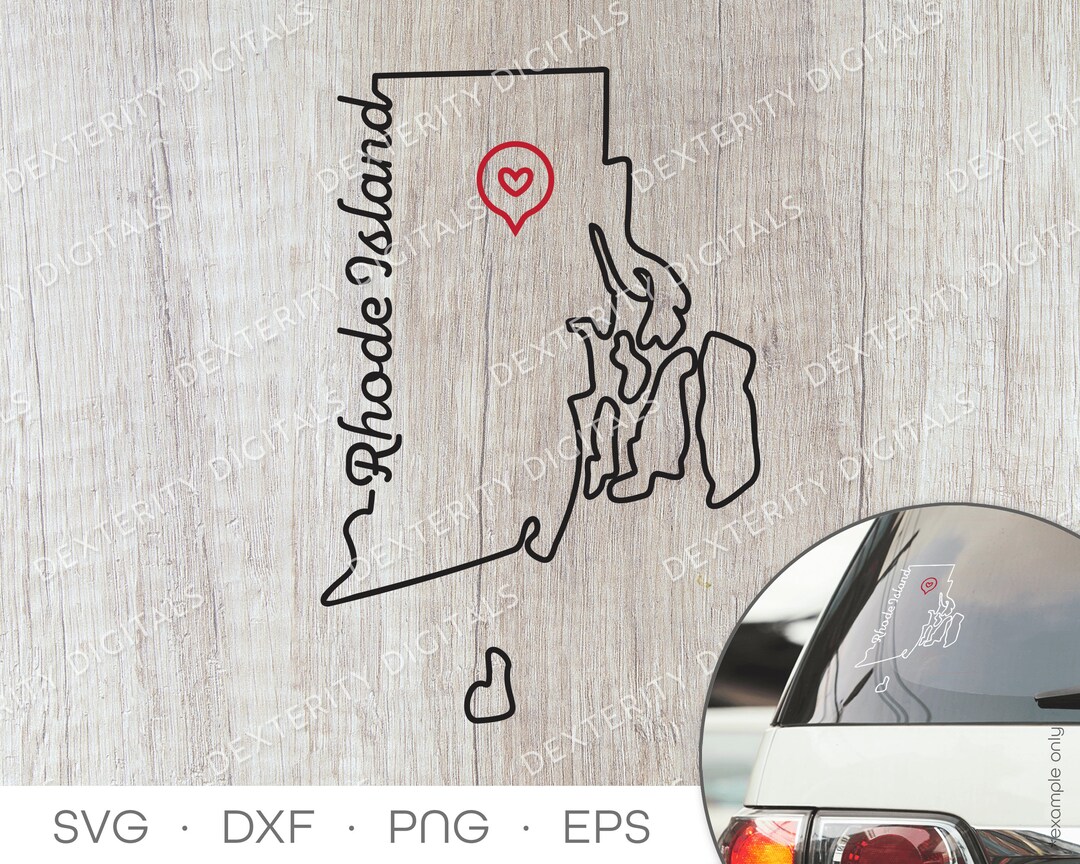 Rhode Island SVG | USA State Design | SVG Cut File for Cricut ...