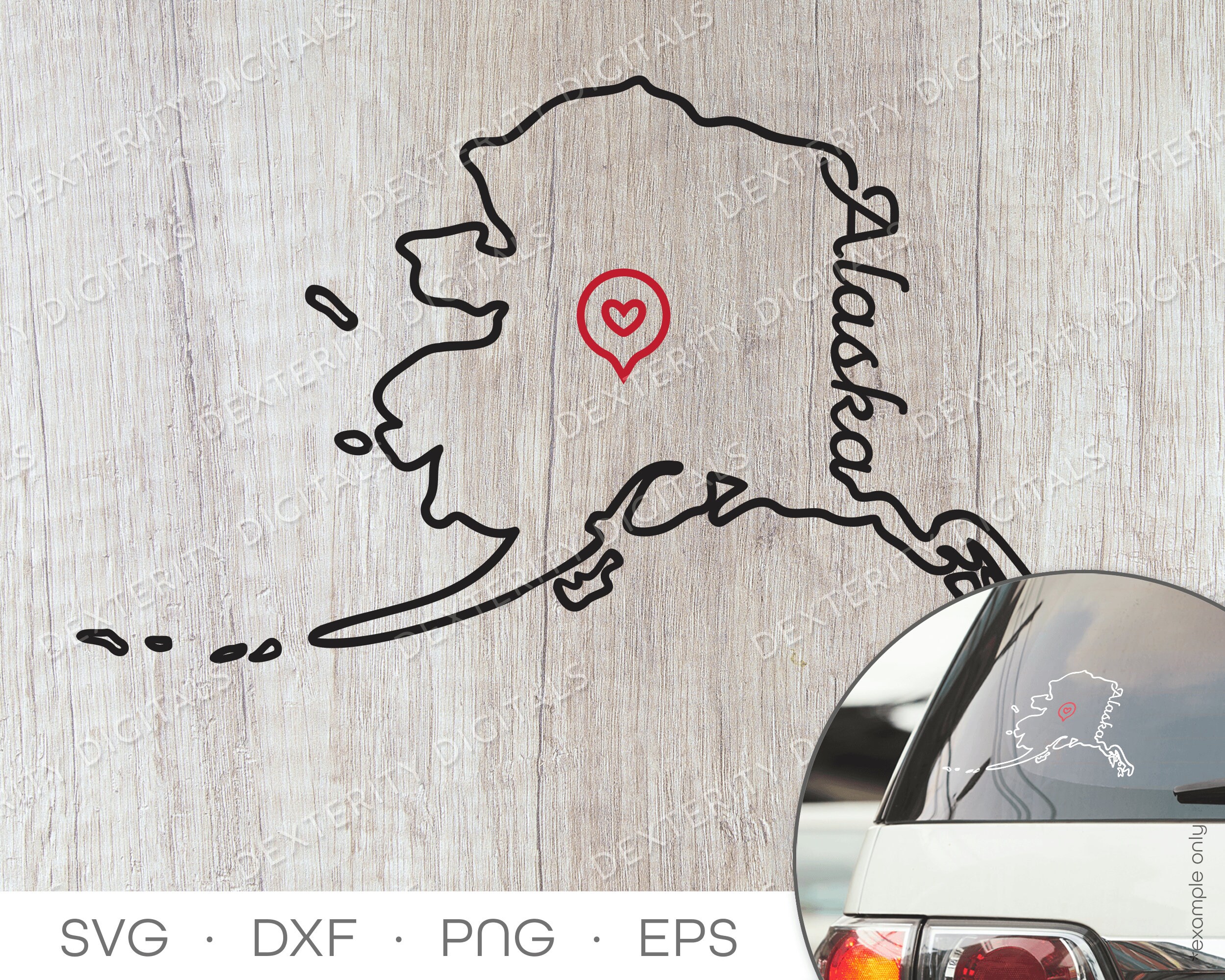 Alaska SVG USA State Design SVG Cut File for Cricut - Etsy