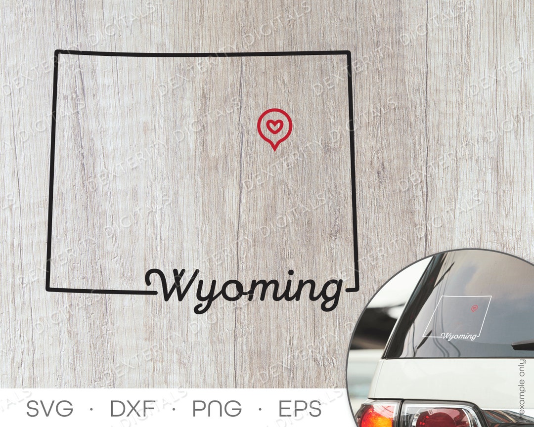 Wyoming SVG | USA State Design | SVG Cut File for Cricut, Silhouette ...