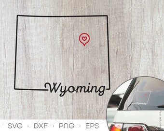 Wyoming SVG State of Wyoming SVG Home SVG State Outline - Etsy