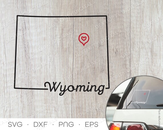 Wyoming SVG USA State Design SVG Cut File for Cricut | Etsy