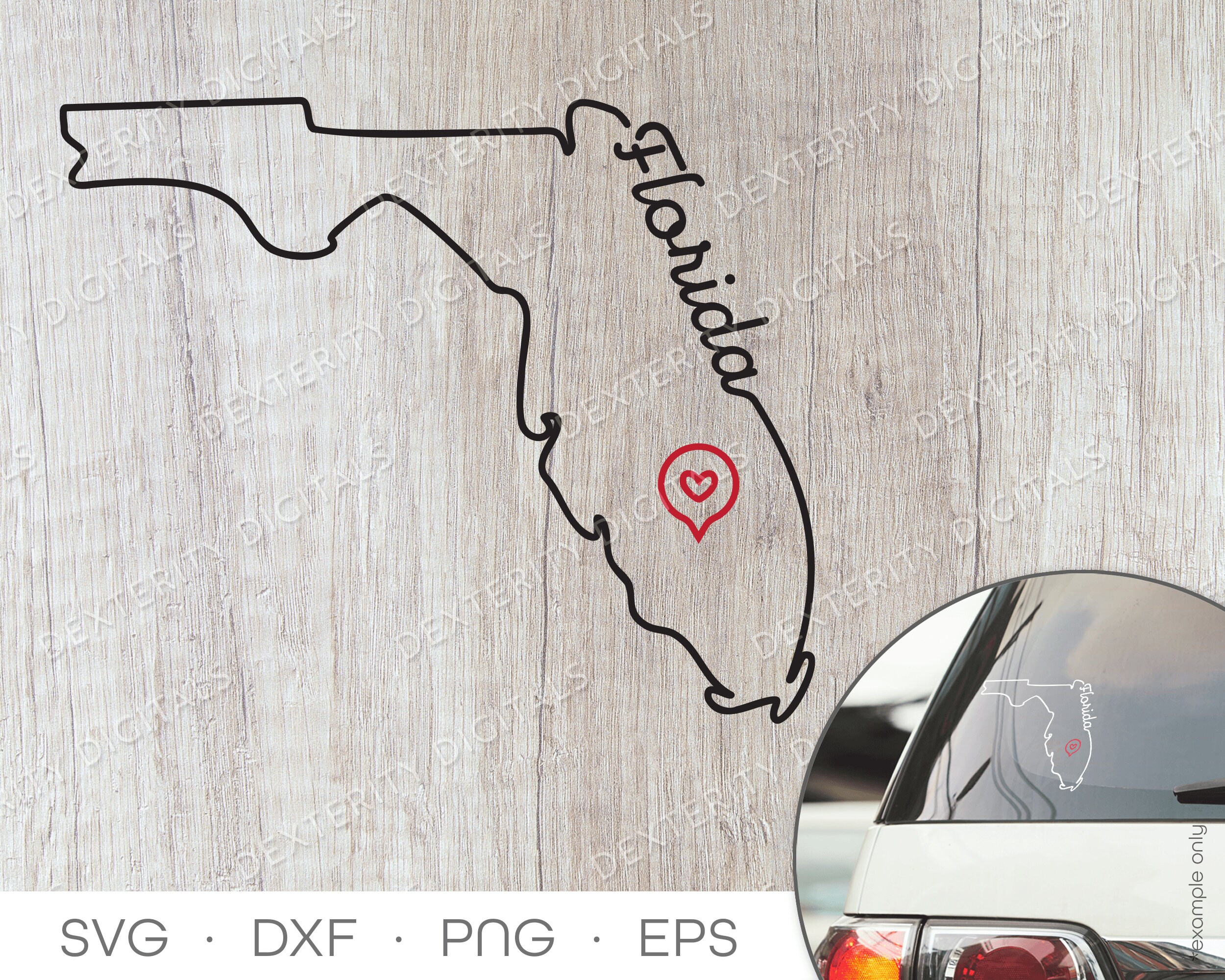 Florida SVG USA State Design SVG Cut File for Cricut - Etsy