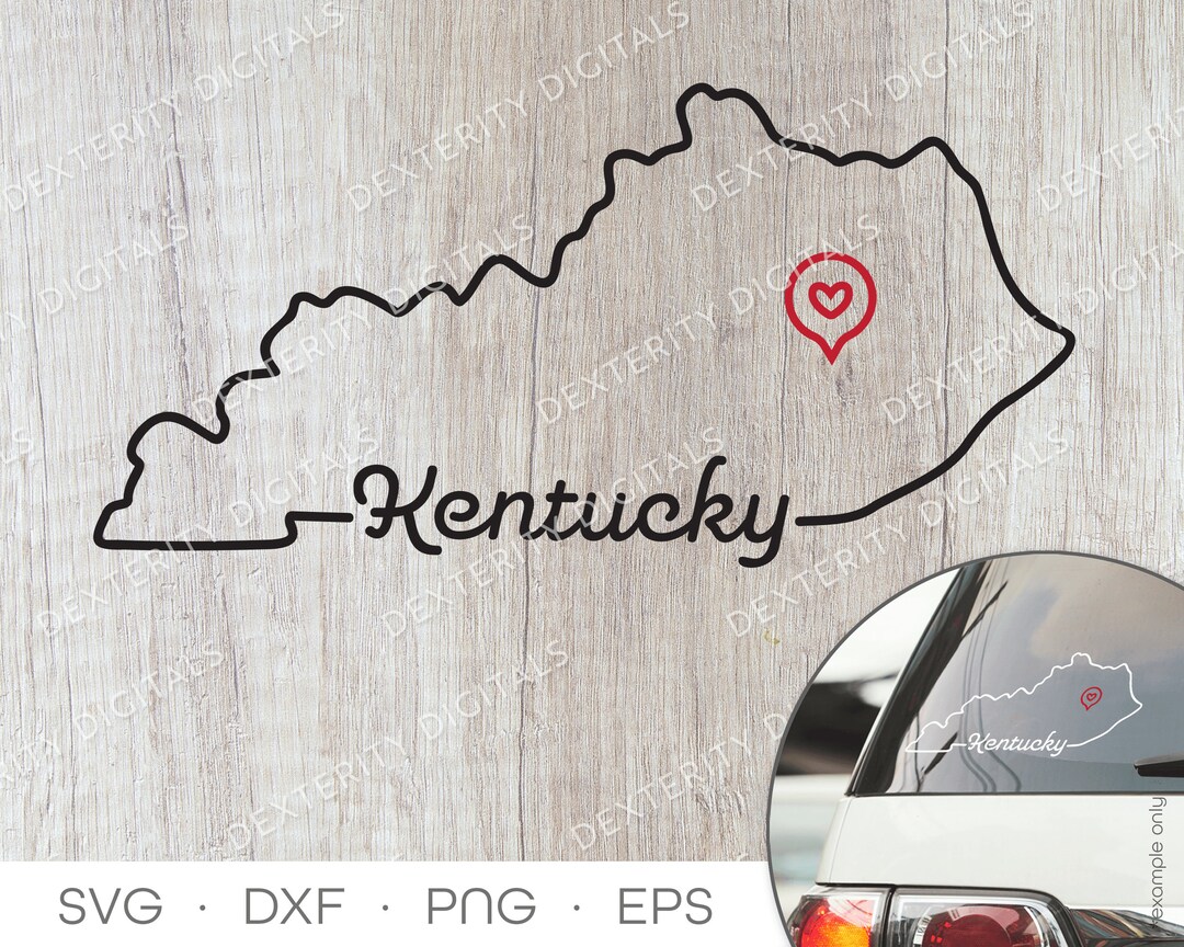Kentucky SVG | USA State Design | SVG Cut File for Cricut, Silhouette ...