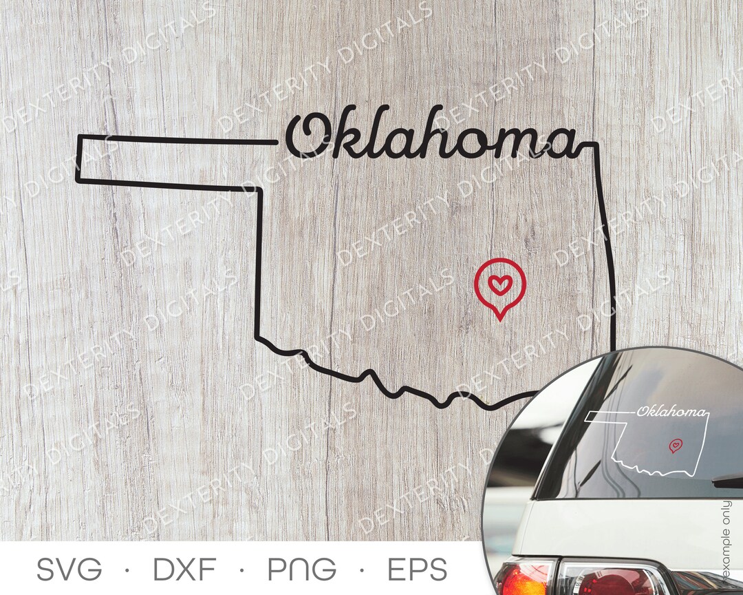 Oklahoma SVG | USA State Design | SVG Cut File for Cricut, Silhouette ...