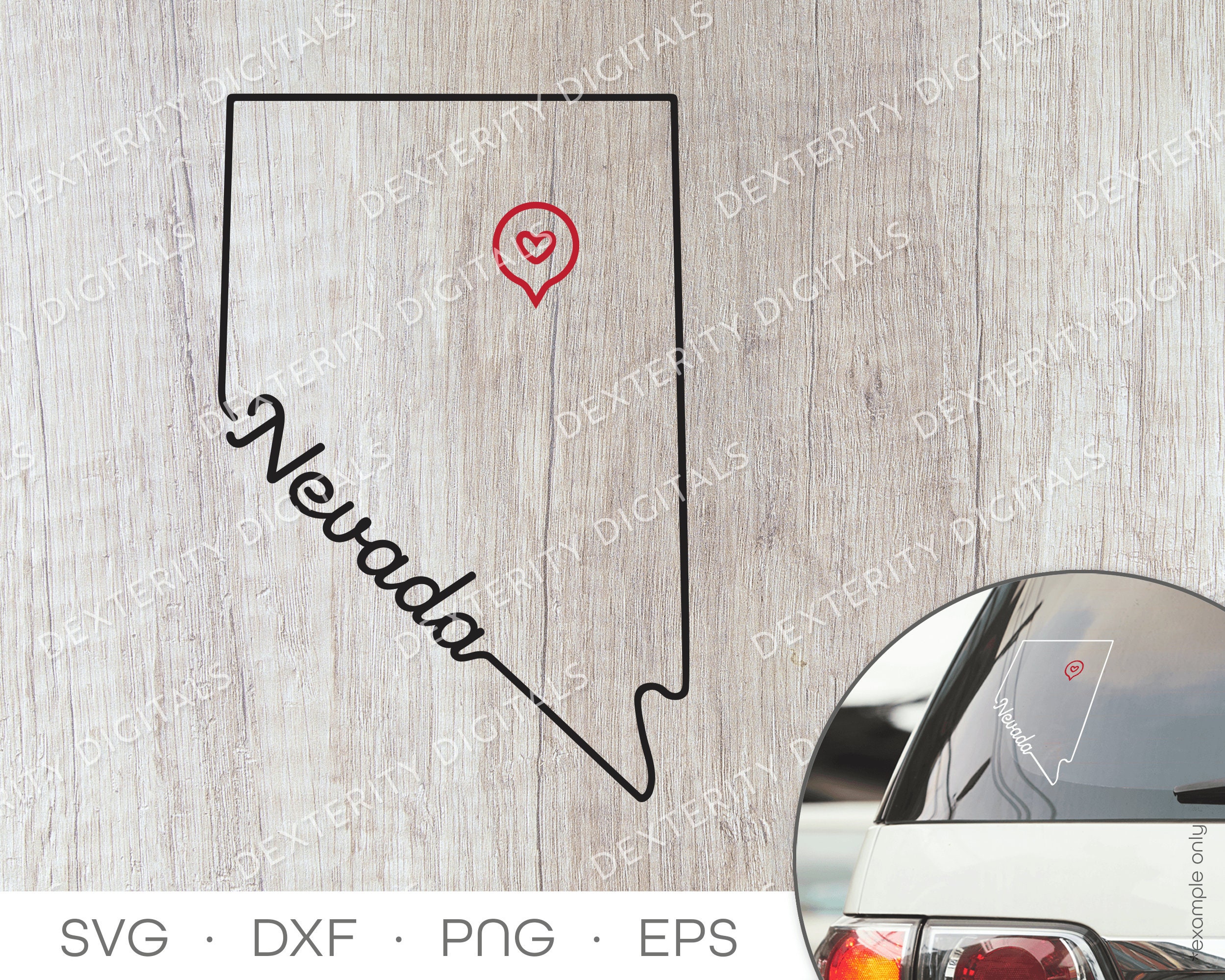 Nevada SVG / USA State Design / SVG Cut File para Cricut, Silhouette ...