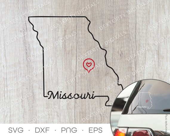 Missouri SVG USA State Design SVG Cut File for Cricut | Etsy