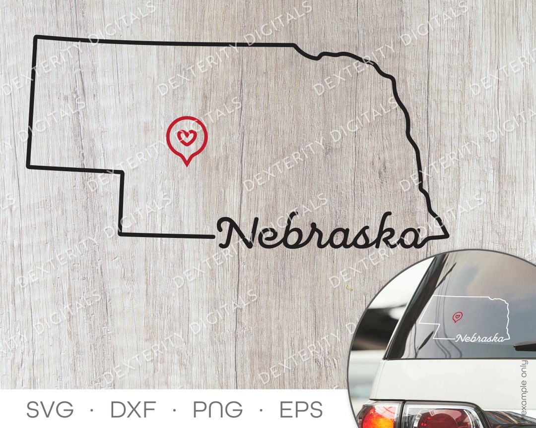 Nebraska SVG | USA State Design | SVG Cut File for Cricut, Silhouette ...