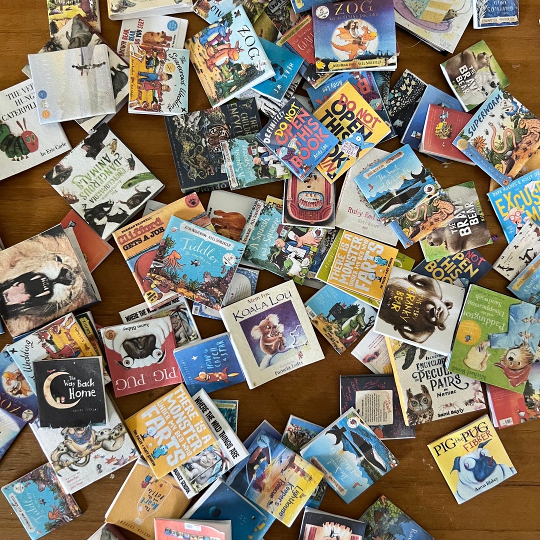 Childrens Picture Book Set Book Miniature - Etsy